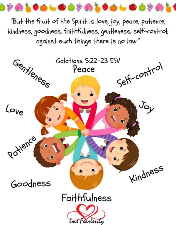 Fruits of the Spirit Poster - Love Fearlessly Outreach